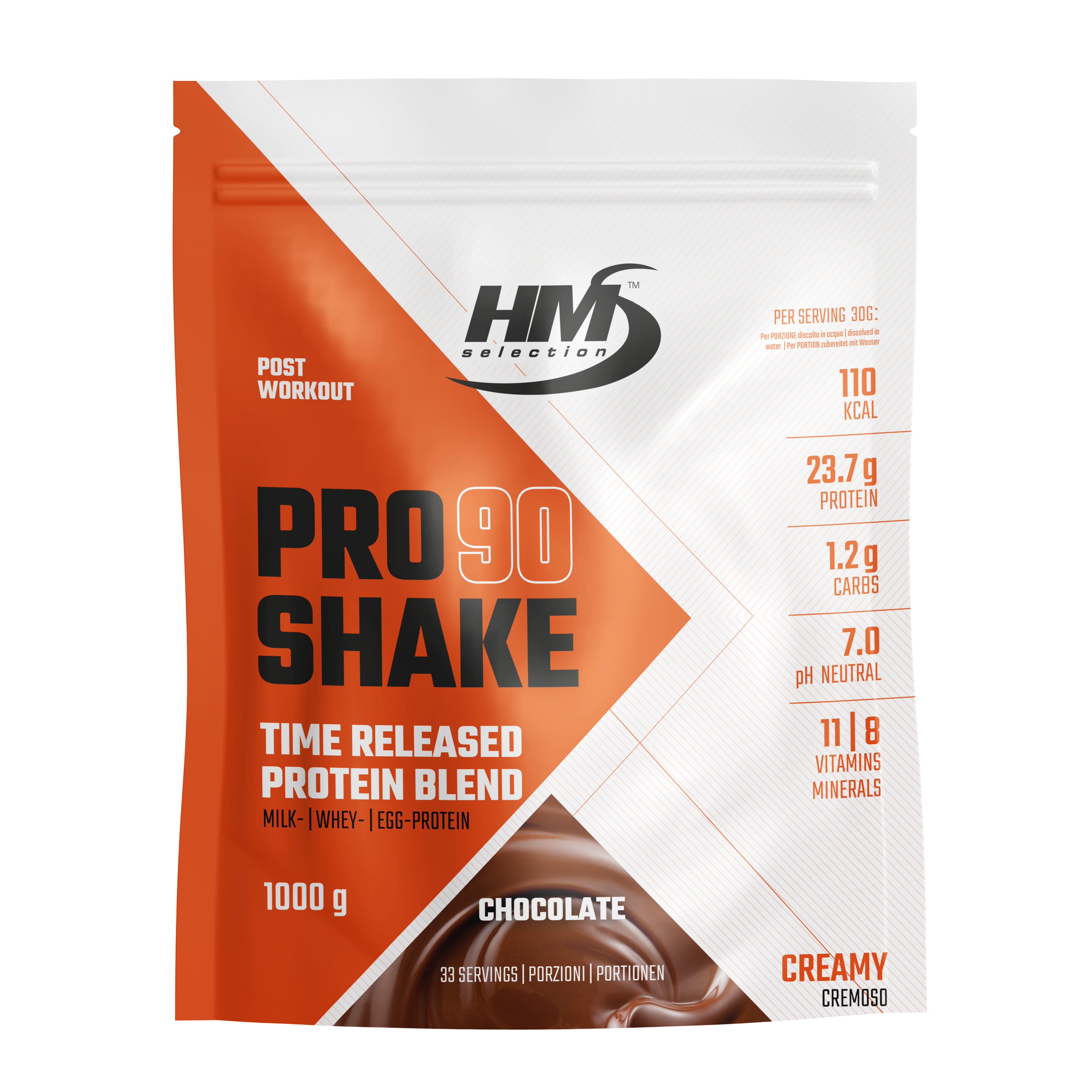PRO SHAKE 90, 1000g - Multi-Protein-Komplex - Eiweißergänzung mit Mine ...